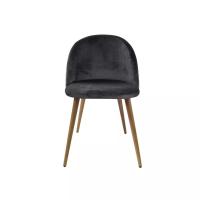 China Minimalist Fabric Grey Dining Chairs 47*48*78*45cm Light Grey Velvet Dining Chairs for sale