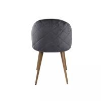 China Minimalist Fabric Grey Dining Chairs 47*48*78*45cm Light Grey Velvet Dining Chairs for sale