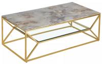 China Multifunctional Steel Frame TV Unit Easy Storage Console Coffee Tables for sale