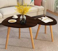 China Adjustable Solid Wooden Home Office Furniture Communicate Modern Coffee Tea Table for sale