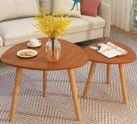 China Adjustable Solid Wooden Home Office Furniture Communicate Modern Coffee Tea Table for sale