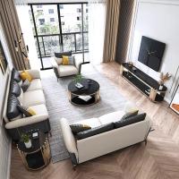China Contemporary Home Room Furniture Oval Gold Metal And Glass TV Stand ODM for sale