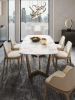 China White Restaurant Faux Marble Dining Table Fast Move 1200*600*450mm for sale