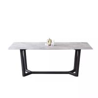 China White Restaurant Faux Marble Dining Table Fast Move 1200*600*450mm for sale