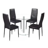 China Customized Dining Room Furnitures 1200*700*750mm Glass Dining Table 6 Seater for sale
