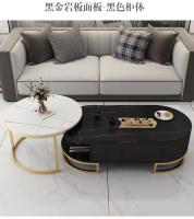 China Adjustable TV Stand Coffee Table Set 70*70*43cm Living Room Center Table With Storage for sale