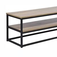 China 2 Shelves Metal Frame Living Room Furniture 120x40x42cm With Storage for sale