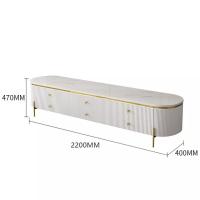 China Simple Marble Top TV Cabinet 1200*700*400mm Solid Wood TV Stand for sale
