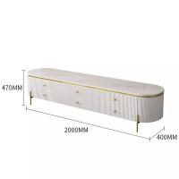China Simple Marble Top TV Cabinet 1200*700*400mm Solid Wood TV Stand for sale