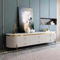 China Simple Marble Top TV Cabinet 1200*700*400mm Solid Wood TV Stand for sale