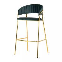 China Black Leather Velvet Bar Stool Chair Outdoor Commercial Furniture for sale