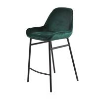 China American Modern Bar Stool Chairs  Leather Velvet With Wooden Counter for sale