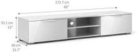 China Glossy White TV Table Cabinet ‎Rectangular Engineered Wood Console Table TV Cabinet for sale