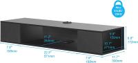 China 3 Storages Modern TV Stand Cabinet ‎Matte Black Wooden TV Console Stand ‎8.2kg for sale