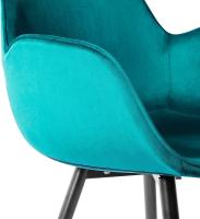 China Living Room Velvet Occasional Armchair , Soft Backrest Lounge Chair With Armrests for sale