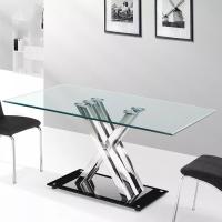 China Stylish 8mm Clear Tempered Glass Table For Home Furnishing for sale