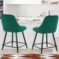China Luxury Restaurant Modern Flannel Dining Chairs Adjustable for sale