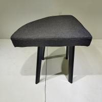 China OEM Commercial 45cm height Upholstery Fabric Dining Chair Metal Leg  For Coffee Shop for sale