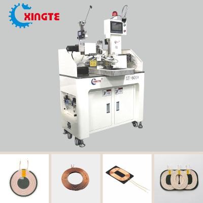 China Fully Automatic Wireless Charging Transmitter Coil Winding Machine XT-601D 0.025-0.5mm Wire Diameter for sale