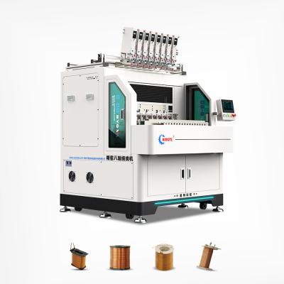 China Precision Eight-Axis Winding Machine with High Precision and 12000rpm for Multi-Layer Coil Winding for sale