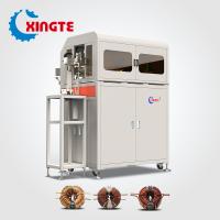 China Fully automatic common mode magnetic ring butterfly winding machine with double-in & double-out structure for 0.45~1.7mm wire and 14~50mm toroidal cores for sale