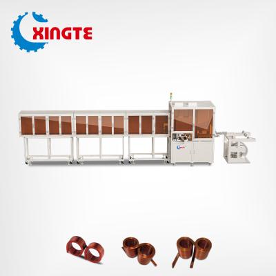 China Flat wire circular figure-eight coil winding machine with dual winding heads, high-precision mechanical structure, and intelligent control system for efficient production for sale