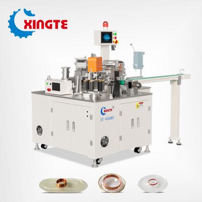 China Fully automatic sound membrane combination winding machine with 1200-1800 Pcs/h output, 99% Yield Rate, and 6-station rotary wire cutting for sale