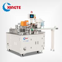 China Fully automatic skeleton sound membrane combination winding machine with 1200-1800 Pcs/h output, 6-station rotary wire cutting, and 99% yield rate for sale