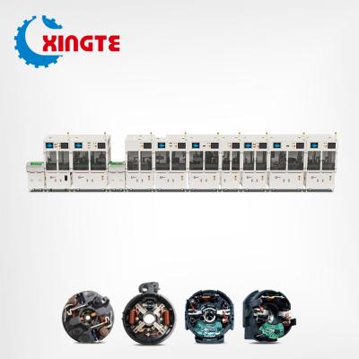 China Motor End Cover Automatic Line with 600 Pcs UPH, 99% Yield Rate and Visual Inspection for Automotive Brushed Motors for sale