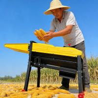 China Electric Corn Sheller Machine 1500kg/h Capacity Steel Maize Threshing Machine for sale