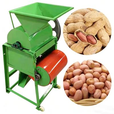 China Industrial Peanut Shelling Machine 150-200kg/h Dual-Fan Cleaning Groundnut Decorticator for Oil Plants for sale