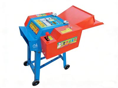 China Industrial Chaff Cutter Machine 400-600kg/h Manganese Steel Blades Adjustable Length 220V 380V for sale