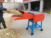 China Industrial Chaff Cutter Machine 400-600kg/h Manganese Steel Blades Adjustable Length 220V 380V for sale