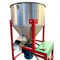 China Industrial Grain Mixer 300-500kg/h Stainless Steel Vertical Animal Feed Blender High Capacity for sale