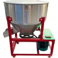 China Industrial Grain Mixer 300-500kg/h Stainless Steel Vertical Animal Feed Blender High Capacity for sale