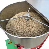 China Industrial Grain Mixer 300-500kg/h Stainless Steel Vertical Animal Feed Blender High Capacity for sale