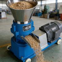 China Industrial Feed Pellet Machine 220V 100-2000kg/h Wear Resistant Livestock Granulator for sale