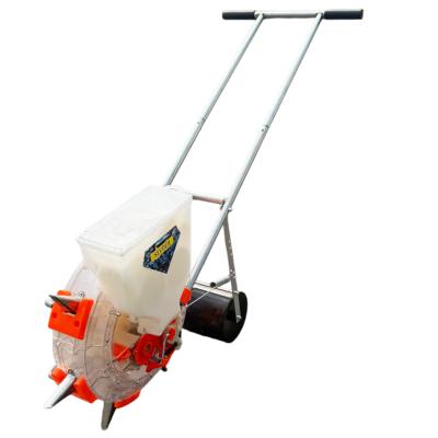 China Carbon Steel Manual Seeder Machine 7kg Seed Box Adjustable Hand Planter for sale