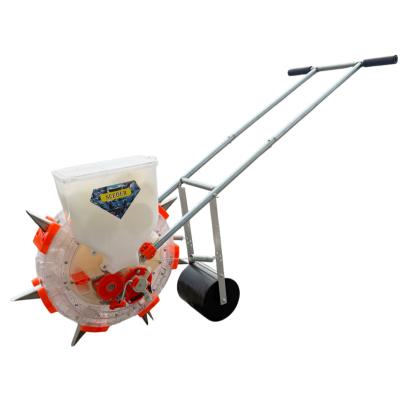 China Stainless Steel Manual Seeder Machine 7kg Seed Box Precision Hand Planter for sale