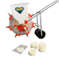 China Manual Seeder Machine Portable Row Sower 7kg Seed Box Lightweight Aluminum Alloy for Greenhouse Garden for sale