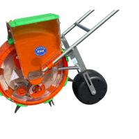 China Iron Manual Seeder Machine Hand Push Planter Tough Ground Sower Versatile for sale