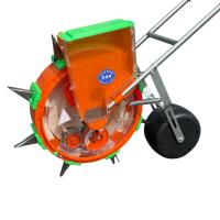 China Iron Manual Seeder Machine Hand Push Planter Tough Ground Sower Versatile for sale
