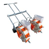 China 2 Row Manual Seeder Machine 16kg Capacity Lightweight Aluminum Alloy Planter for sale