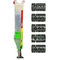 China Plastic Manual Seeder Machine Hand Planter 81cm Height 4kg Capacity Vegetable Planting Tool for sale
