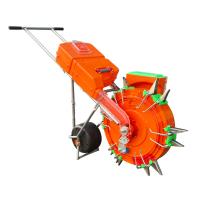 China Manual Planter and Fertilizer for Peanut Farm Dual-Chamber Hand Push 14-56cm Plant Spacing for sale