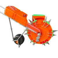 China Vegetables Hand Push Seeder With Fertilizer Applicator 12 Nozzle Adjustable for sale