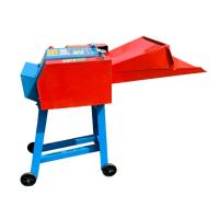China Chaff Cutter Machine Fodder Chopper 1000kg/h Dual Power Iron Construction for Small Farms for sale