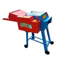 China 800kg/H Motor Diesel Drive Straw Cutter Machine Iron Chopping Machine For Silage for sale