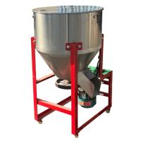 China Industrial Feed Grain Mixer 300-500kg/h Stainless Steel Feed Blending Equipment 220V/380V for sale
