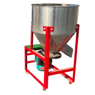 China Stainless Steel Feed Grain Mixer 300-500kg/h Animal Feed Blending Equipment 220V for sale